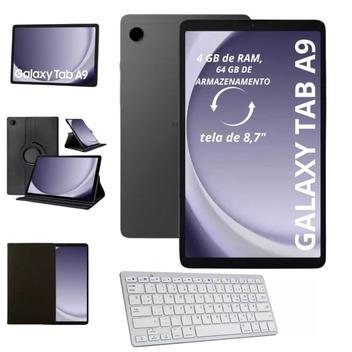 Tablet Samsung Galaxy A9 Chip 4G 64GB 4GB Ram Com Teclado Bluetooth ...