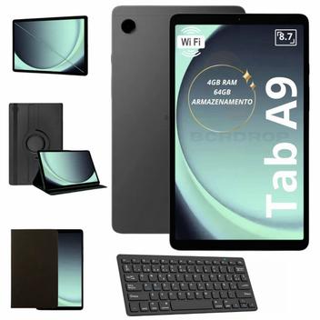 Tablet Samsung Galaxy Tab A9 Wifi 64GB 4GB Com Teclado Bluetooth Preto ...