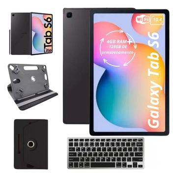Tablet Samsung S6 Lite Wifi 128GB 4GB Teclado BT E Caneta S Pen Samsung ...