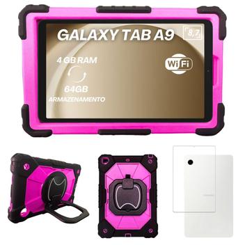Tablet Samsung Wi-fi 64GB 4GB Prata C Capa Survivor Rosa - Tablets ...