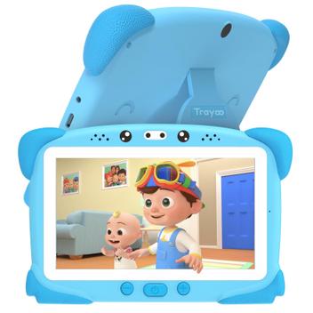 Tablet Trayoo Kids de 7 polegadas e 32 GB com capa à prova de choque ...