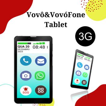 Tablet vovô&vovófone 32gb dual chip botão sos faz ligação - MULTILASER ...