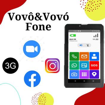 Tablet vovô&vovófone 3g 32gb tela 7" faz ligação zap face insta ...