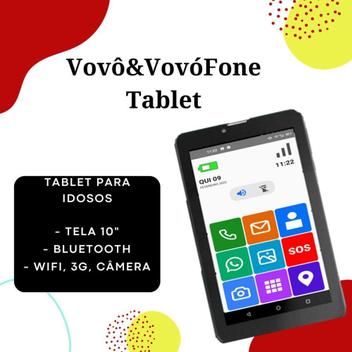 Tablet vovô&vovófone 64gb 3g tela 10 2gb de ram botões sos - MULTILASER ...