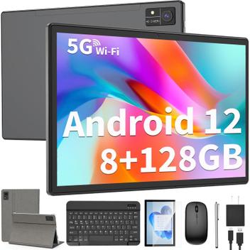 Tablet YOBANSE Android 12 10 polegadas 8 GB de RAM 128 GB ROM 1 TB 5G - Acessórios para Kindle ...