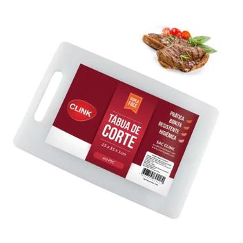 Tabua Branca de Cozinha 25x35cm PVC Branca Carne Churrasco Cozinha ...