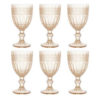 Taça De Água Brand C/6 Vidro Ambar 345ml 35460 Wolff - Taça de Água ...