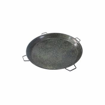 Tacho Esmaltado Preto Paeja / paellera 80cm Grande Frituras p/ frutos ...