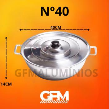 Tacho n 40 em Alumínio Batido Grosso Fundido 12 Litros - Gfmalumínios ...