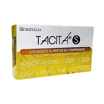 Tacitá S Vitamina Para Cabelos e Unhas Biotina Silicio B12 - Cristalia - Nutricosméticos ...