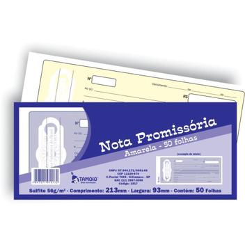 Talão de Nota Promissória 50 Folhas Pacote com 20 - Tamoio - Recibo ...