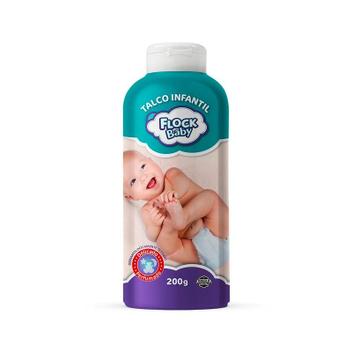 Talco Infantil Flock Baby 200g - Talco para Bebê - Magazine Luiza