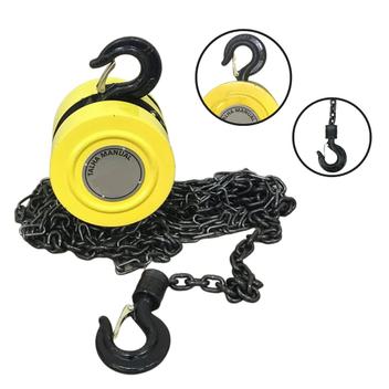 Talha Manual 2 Toneladas 2000 kg com Corrente 5 Metros Elevação - S/M ...