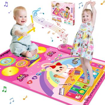 Tambor de piano Musical Mat Richgv 3 em 1 Animal 12-18 meses - Cozinha ...