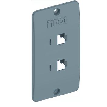 Tampa Condulete Pvc Cinza 2 Rj45 1" Inpol - Condulete - Magazine Luiza