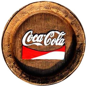 Tampa de Barril Artesanal Grande em Alto Relevo Coca Cola - Retrofenna ...