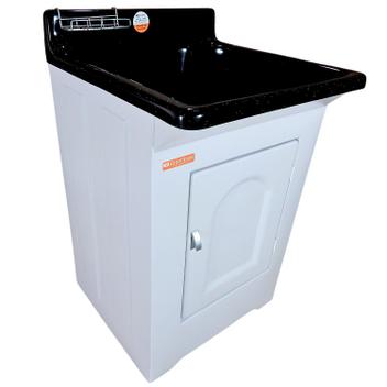 Tanque De Lavar Roupa Em Fibra 40L Com Gabinete ABS Base para torneira ...