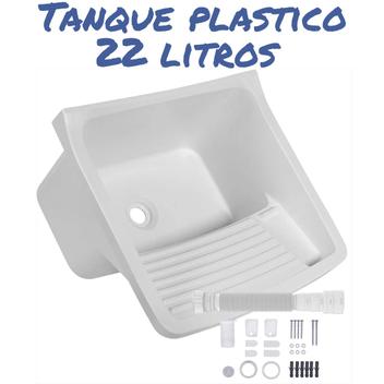 Tanque Lavar Roupas Plástico 47 X 43cm Astra + Sifãos - Tanque de lavar ...