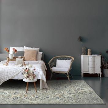 Tapete Area Rug Luxe Weavers Floral - 60x210cm - Aço Envelhecido ...