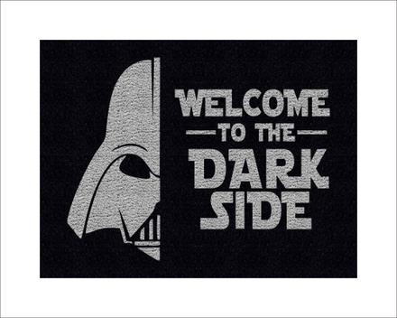 Tapete Capacho Welcome To The Dark Side - capacho com arte - Capacho ...