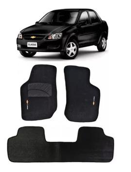 Tapete Carpete Bordado Corsa Classic Ano 2010 A 2013 - 300.305PTO ...
