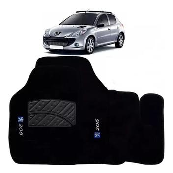 Tapete Carpete Bordado Peugeot 206 Ano 1999 Até 2007 - 500.425GRF ...
