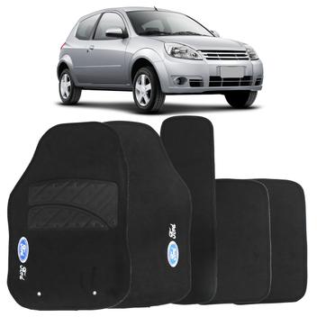 Tapete Carpete Personalizado Preto Universal Logo Bordado 2 Lados ...