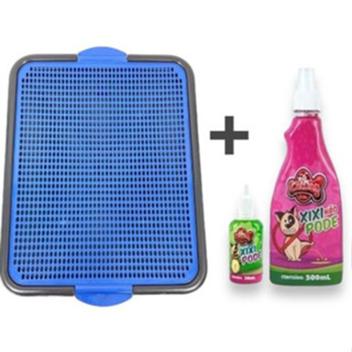 Tapete Higiênico Para Cães Lavável + Xixi Pode 30 ml + Xixi Não Pode ...