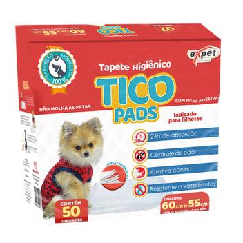 Tapete Higiênico Tico Pads com 50 Unidades 60 x55 - Tapetes Higiênicos ...