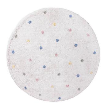 Tapete Infantil Tapis Redondo Confete Branco 1,20m - Abra Cadabra ...