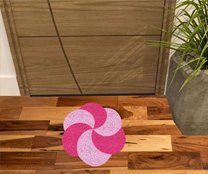 Tapete para decoração redondo rosa e pink. - ZAP TAPETES - Tapete para ...