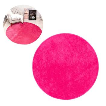 Tapete Redondo Rosa Pink 1m Confortável Antiderrapante Moderno Luxo ...