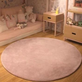 Tapete Vip Sala Redondo 150x150 Jolitex Pelo Fácil Limpar-Rosa ...