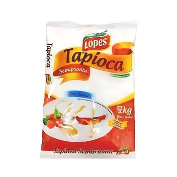 Tapioca Lopes Massa Pronta 1kg - Mistura Pronta para Tapioca - GRÃOS ...
