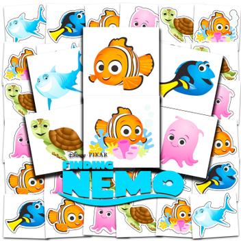Tatuagens temporárias Disney Finding Nemo Finding Dory x72 - Tatuagem ...