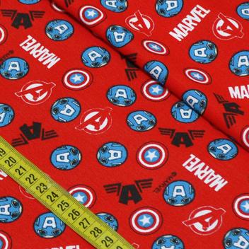 Tecido Estampado para Patchwork - Marvel: Capitão América Fundo ...