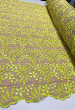 Tecido Layse Summer Neon Kaki Com Amarelo Cítrico - Só Tecidos ...