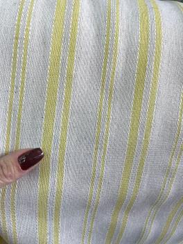 Tecido Linho Listrado Amarelo - Tecidos da Gabí - Tecido Linho ...