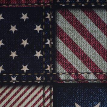 Tecido Suede Estampado Bandeira Americana 1 Metro Decoração - Canindé ...