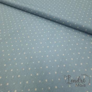 Tecido Tricoline Estampa Provence Poa Fundo Azul - CRISMAZZER - Tecido ...