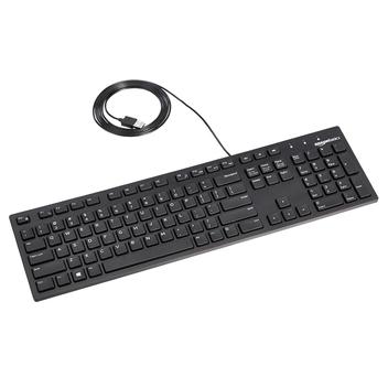 Teclado Amazon Basics Layout USB com fio de baixo perfil dos EUA ...