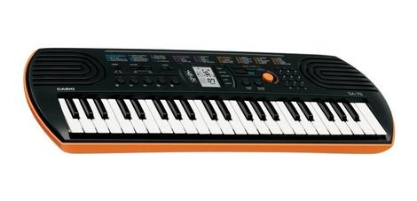 Teclado Casio Musical Infantil Sa 76 Laranja 44 Teclas - Teclado ...