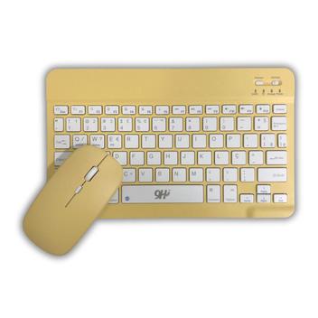 Teclado Com Mouse Bluetooth Sem Fio Colorido Wireless Portátil - PRIME ...