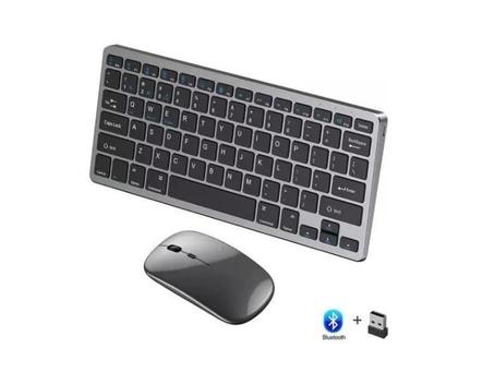 Teclado E Mouse Bluetooth E Wireless - Weibo - Kit Teclado e Mouse ...