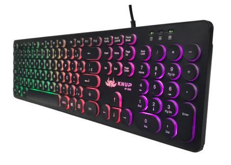 Teclado Gamer Full Size 107 Teclas Redondas Tipo Chocolate Gravadas a ...