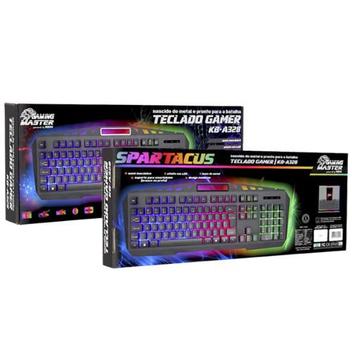 Teclado Gamer K-Mex Gaming Master KB-A328 Spartacus com LED - KMEX ...