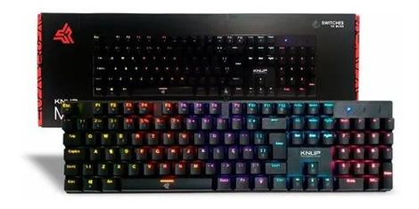 Teclado Gamer Mecanico Madset Rgb Blue ABNT2 Knup KP-TE114 - Teclado ...