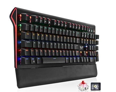 Teclado Gamer Mecânico Switch Red Led Rgb Rainbow 7 Cores 12 Funções ...