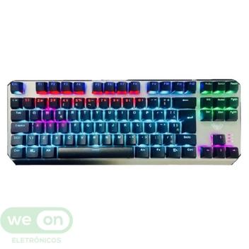 Teclado Gamer Mecânico Wind Fz067 Com Led Aula - Preto - Keycaps ...