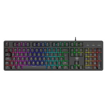 Teclado Gamer T-dagger Echo RGB, Membrana, Full Size, USB, ABNT2, Preto ...